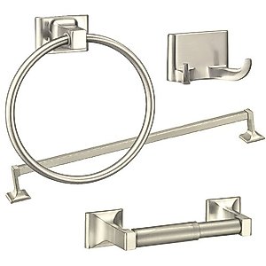 Randall Series 4-Piece Bath Accessories Set, Brushed Nickel