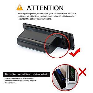 TsuLin 061384 Speaker Battery Compatible with Bose SoundLink Mini Bluetooth Speaker I one Bose SoundLink Mini one I SoundLink Mini Bluetooth Speaker I Series 061386 063287 061385 063404