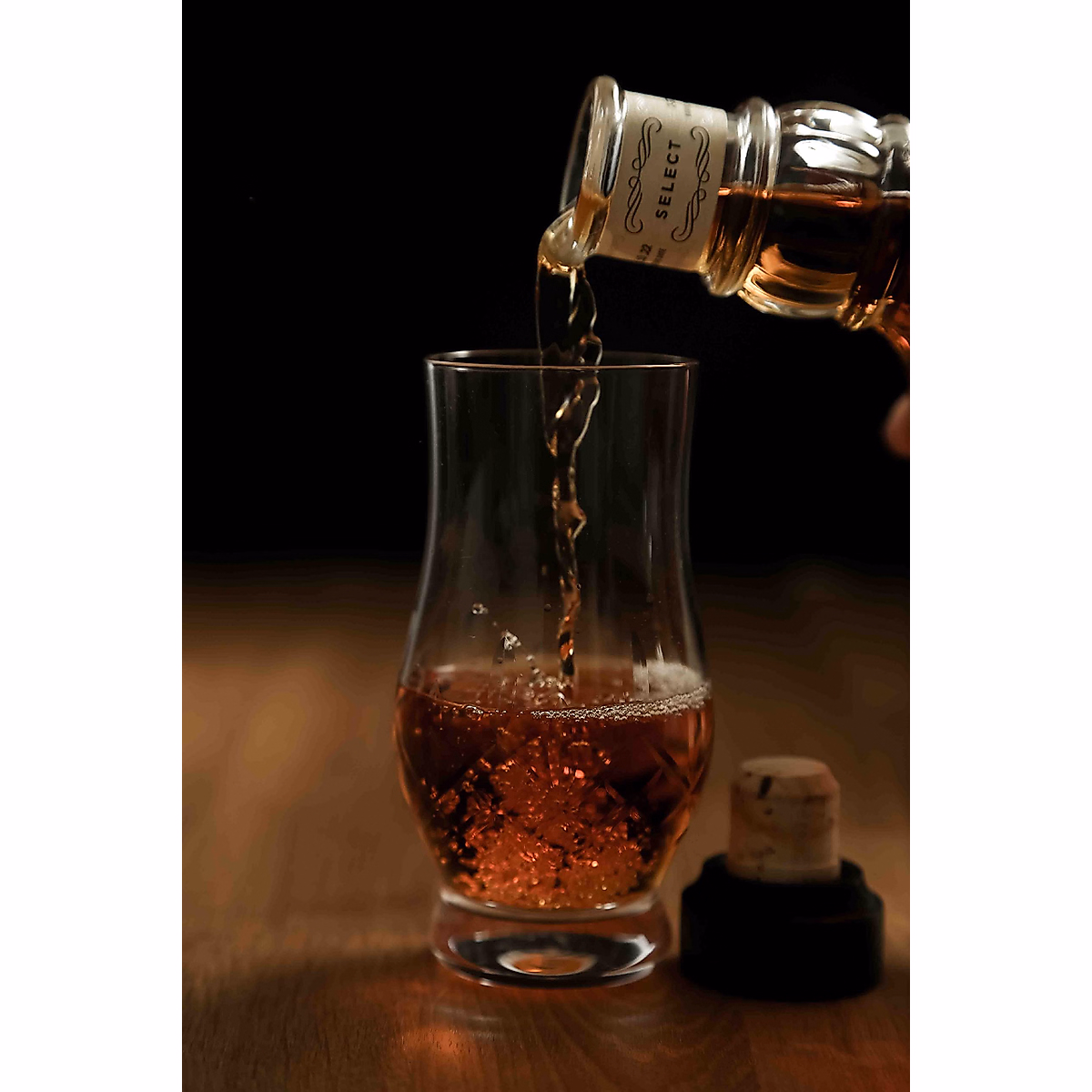 Amehla Whiskey Tasting Glasses, 7-ounce Taster Set of 2 Crystal Whisky Glasses - Snifter Sipping Bourbon Copita Glass for Nosing and Drinking Scotch, Brandy or other Spirits