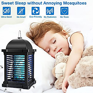 PALONE Bug Zapper 20W 4300V Mosquito Zapper Indoor Electric Bug Zapper Outdoor, High Powered Fly Zapper for Home Backyard Patio