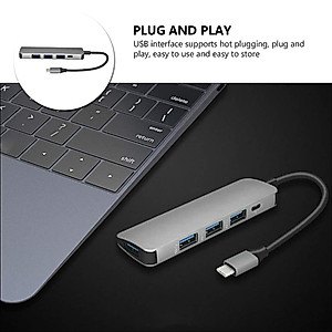 Milisten 1pc Splitter USB a hub Computer USB hub Portable Data hub Multifunction HUB Adapter USB hubs Laptop Adapter USB C Hub Adapter multiport USB hub Camera Divider Aluminum Alloy