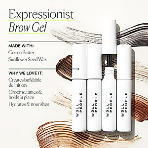Well People Expressionist Brow Gel, Conditioning Gel For Thickening & Filling In Brows, Creates Fuller-looking Brows, Vegan & Cruelty-free, Brown