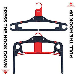 HangFold Travel Hangers | Space Saving Design|Lightweight | Prevents Wrinkles and Creases | 6 Pack