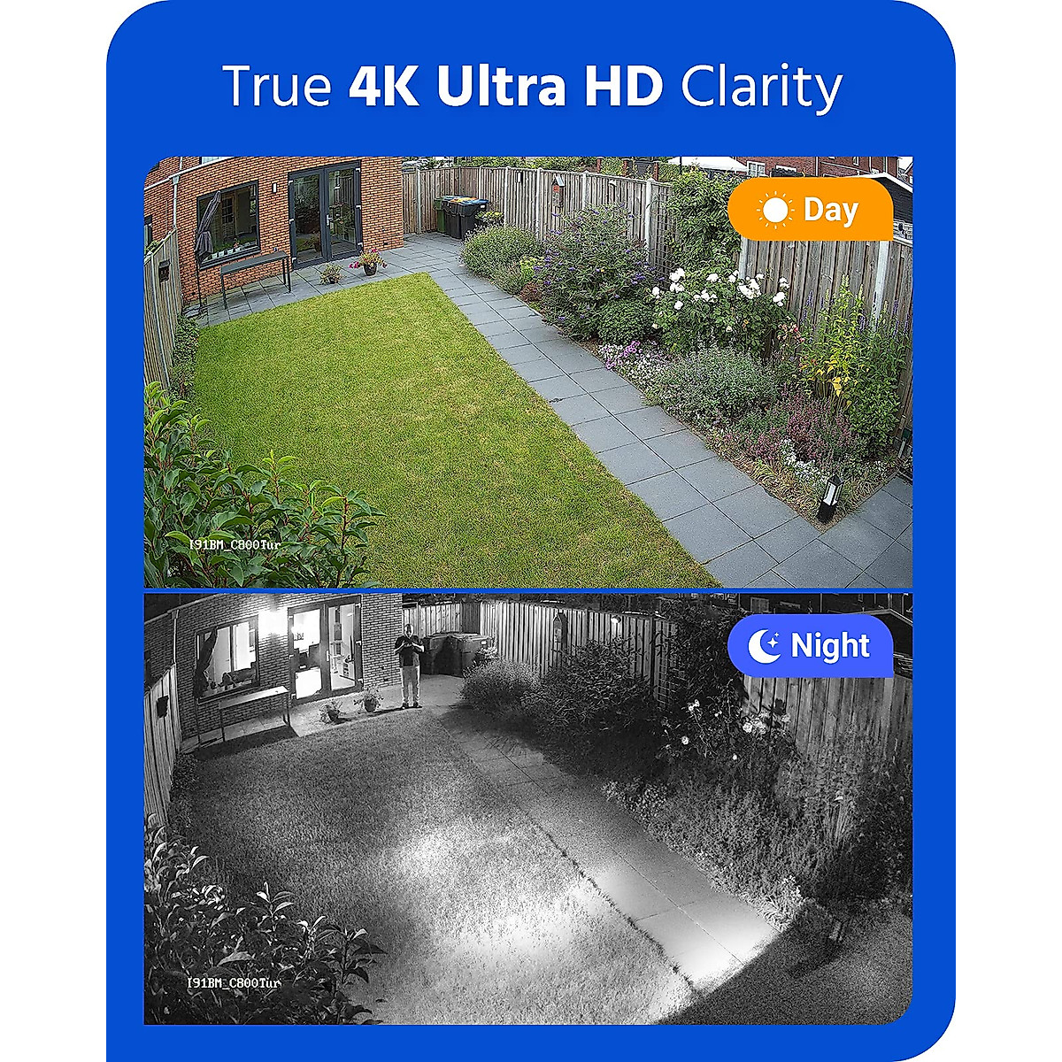 ANNKE H800 4K Security Camera System, 8MP 8CH NVR and 4X PoE Turret 4K Cameras Built-in Microphone, IP67 Weatherproof, 120dB WDR & 3D DNR, Smart IR & 100ft EXIR Night Vision(NO HDD Included)