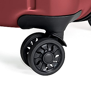 Ben Sherman Sunderland Spinner Travel Upright Luggage, British Red, 24-Inch Checked