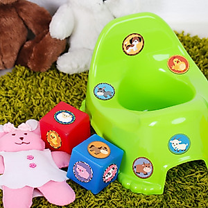 20 Pcs Farm Animal Potty Training Stickers Dinosaur Truck Toddler Pee Training Toilet Color Changing Sticker Targets for Boys Girls Kids Toilet Reusable Pee Aim Target (Farm Animal)