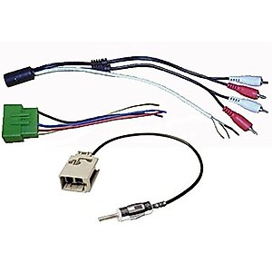 Custom Install Parts Factory Amp Interface with Wire Harness Cable Plug & Antenna Adapter Compatible with Volvo (850 S40 S60 S70 S80 S90 C70 V40 V70 XC70 XC90)