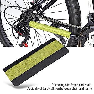 VGEBY1 Bike Chain Protector, Decal Chainstay Frame Guard Chain Cover for Mountain Bikes(Yellow)