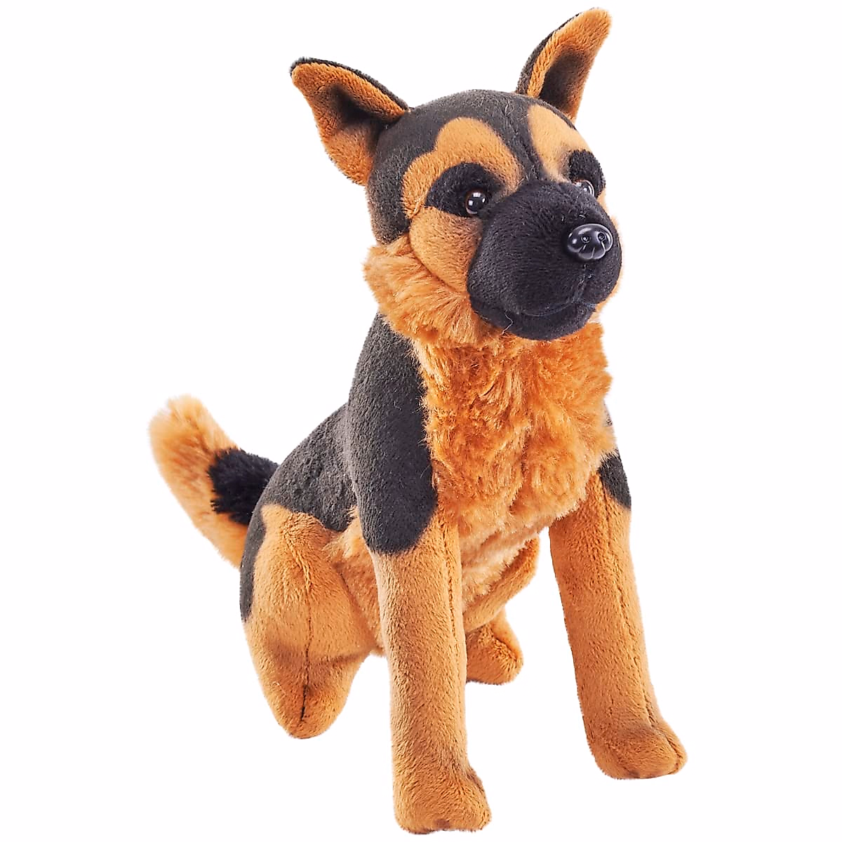 Wild Republic Rescue Dog, German Shepherd, Stuffed Animal, with Sound, 5.5 inches, Gift for Kids, Plush Toy, Fill is Spun Recycled Water Bottles