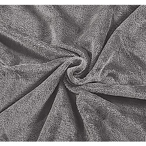 Fleece Throw Blanket Twin Size Fuzzy Lightweight Warm Soft Plush Blanket for Couch, Bed, Chair | Cozy Microfiber Reversible 50x60 Sherpa Throw Blanket for Kids, Adults, Pets (Charcoal Grey)