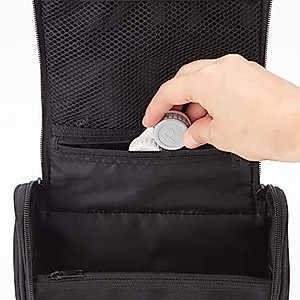 MUJI Polyester Hanging Travel Case, 16 cm Width x 19 cm Depth x 6 cm Height, Black