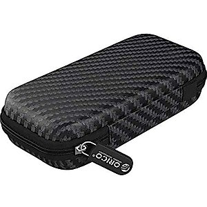 ORICO Portable Solid State Drive Case for M.2 NVMe/SATA SSD Enclosure, Shockproof EVA Carrying Case for SD Memory Cards, Charger, Data Cable,Earphone and More-M2PH01