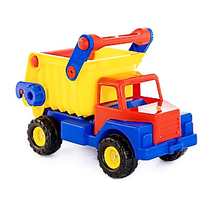 Wader Giant Dump Truck Toy, Largest Ride On Toy Dump Truck with Big Grip For Easy Pushing Or Pulling