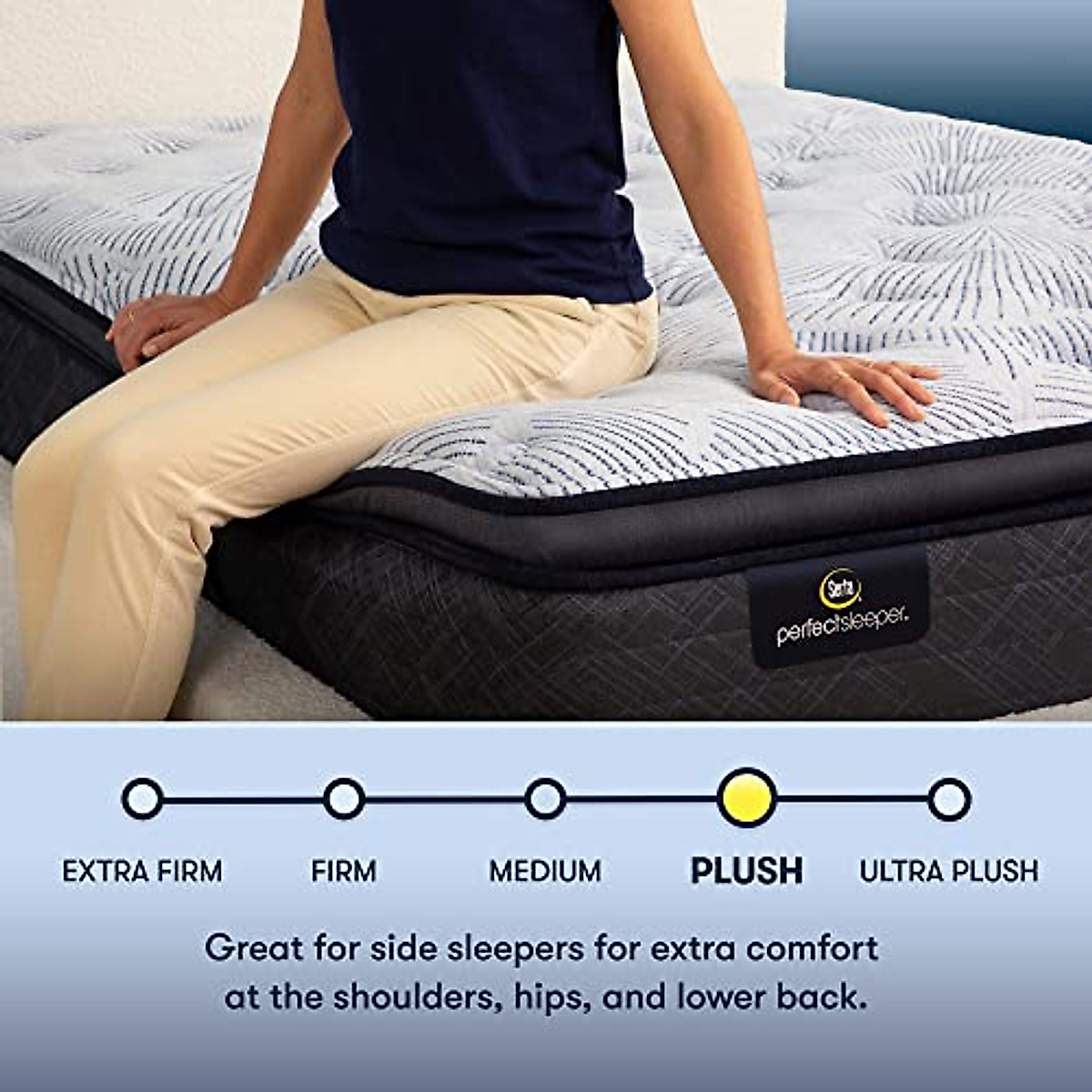 Serta Perfect Sleeper Enhanced 14.5" Full Mattress - Plush Pillow Top, Cooling Gel Memory Foam, Pocket Innersprings for Motion Isolation, Edge Support, CertiPUR-US Certified - Nurture Night
