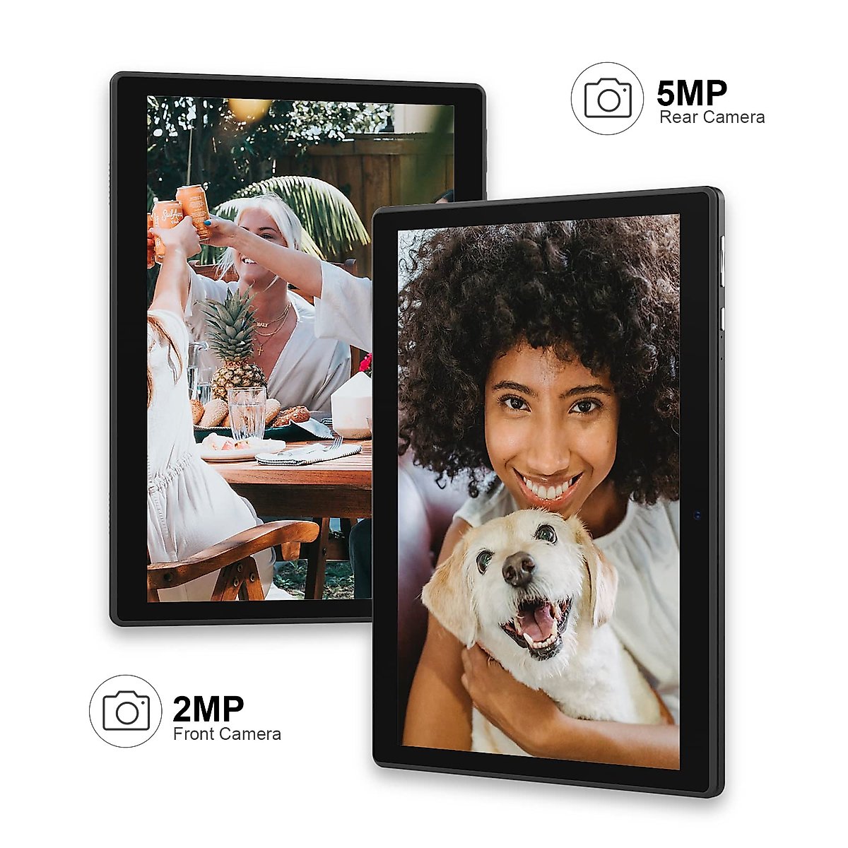 XNN Tablet 10 Inch, Android Tablets, Quad-Core Processor, 32GB ROM 128GB Expand，2+5MP Camera,IPS HD Touch Scree, 6000mah Battery, WiFi Bluetooth, 2023 Powerful Performance Tablet Computer(Black)