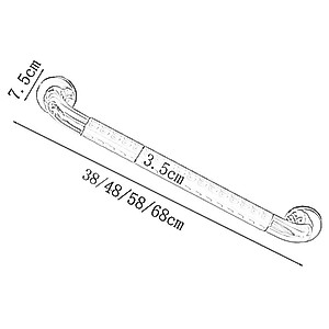 Shower Handicap Grab Bars for Bathroom Wall, Safety Support Handle,Fluorescent Circle Anti-skid Particles Antirust Wear Resistant Stainless Steel,Grab Bar Rail,Bathtub,Toilet, Kitchen,Stairway Handrai