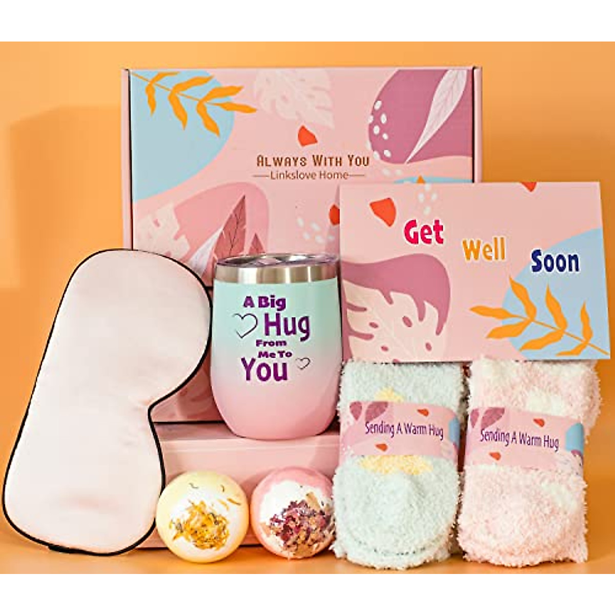 Get Well Soon Gifts for Women-Care Package After Surgery Gift Basket -Feel Better Gifts Teen Girl- Thinking of You Gifts-Encouragement Gifts For Friend