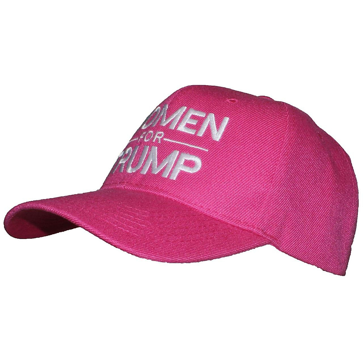 Tropic Hats Adult Embroidered Women for Trump Adjustable Ballcap - Dark Pink W/White Thread