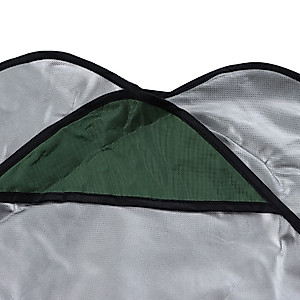 2-Seat Porch Swing Canopy Replacement Waterproof Swing Top Cover Garden Swing Seat Replacement Canopy for Outside, Backyard, Garden(Dark Green)