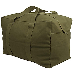 Rothco Canvas Parachute Cargo Bag Extra Large Duffle Bag 75L, Olive Drab
