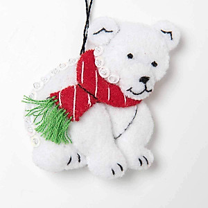 Bucilla Felt Applique Ornament Kit, 2.5" x 2.5", Christmas Minis