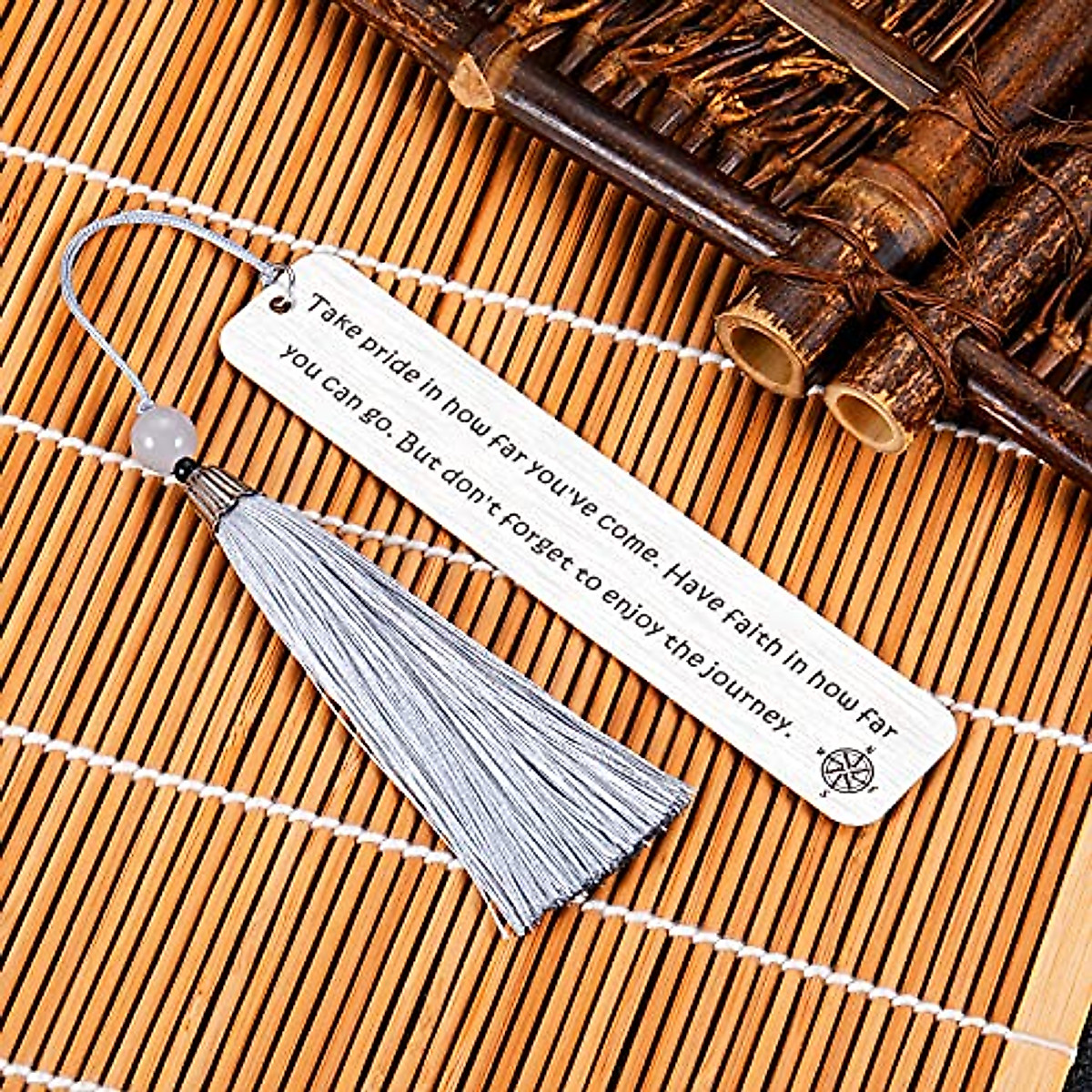 Inspirational Gifts for Women Bookmarks for Kids Book Lovers Encouragement Gifts Graduation Christmas Birthday Gift for Teens Daughter Son Boys Girls Mental Bookmark Tassel for Men Him Her