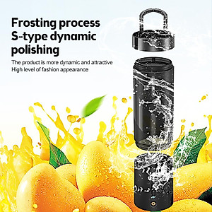 Irfora Portable Blender for Shakes and Smoothies 16OZ acity 15W High-Power Size Blender with Magnetic Charging XIP8 Waterproof 20000rpm 6 Sharp Multifunctional Household Electric Juicer