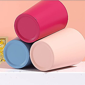 CHENXIANGTA8 Garbage Can Shake Lid Trash Can Office Household Trash Can with Lid Living Room Bedroom Cute Creative Bathroom Waste Paper Basket Garbage Cans for Kitchen (Color : A)