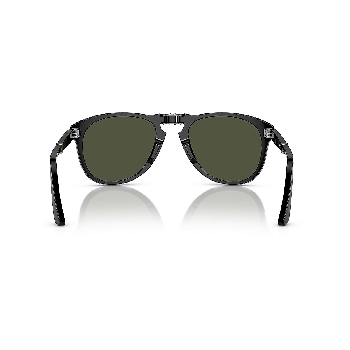 Persol PO0714-95/31 sunglasses FOLDING BLACK w/GREEN 54mm