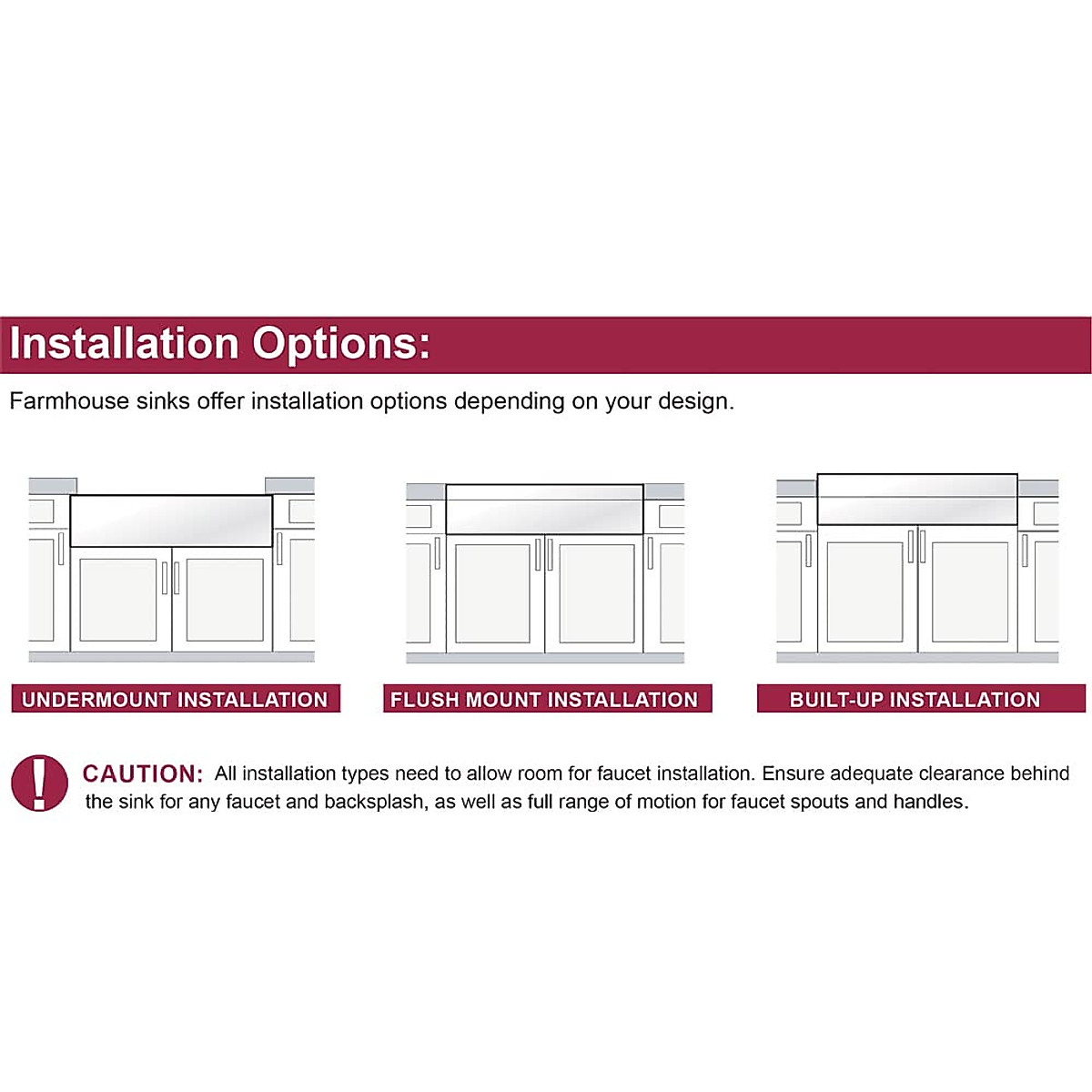 Westbrass BSS133W 33" Single Bowl 18 Ga. Stainless Steel Kitchen Sink with White Solid Surface Farmhouse Apron Front and Rim Top