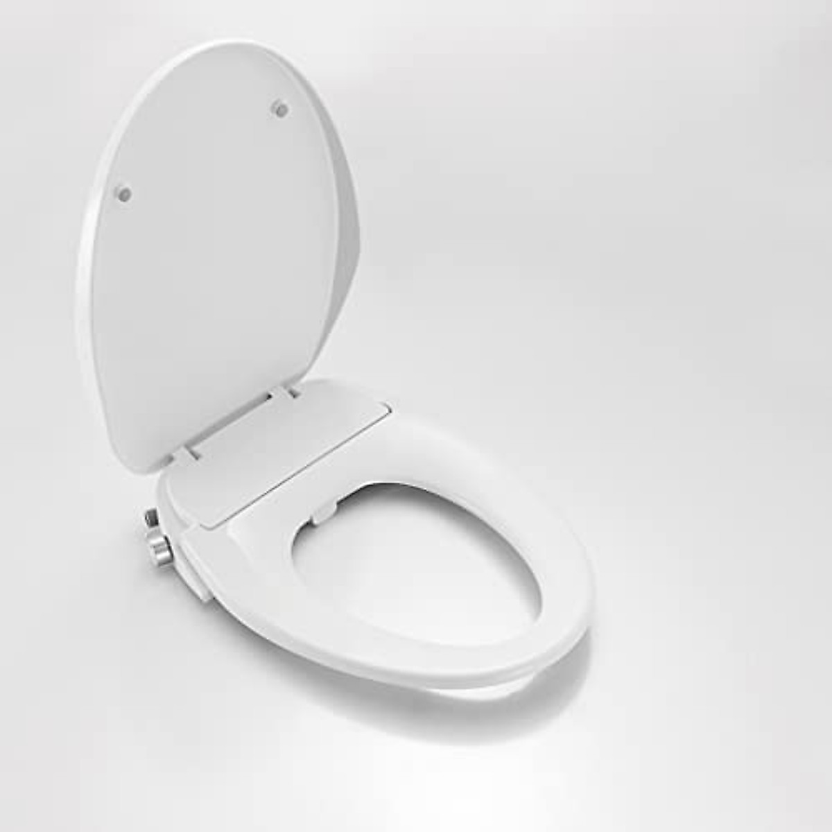 Vinnova Taranto Non-Electric Bidet Toilet Seat - Self Cleaning Retractable Nozzle, Elongated in White, Easy Installation