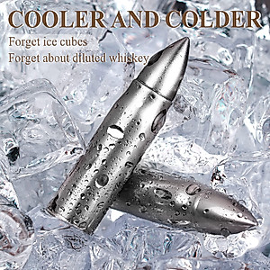 Gifts for Men, 6 pcs Golden Whiskey Stones & 6 pcs Silver Whiskey Stones, Christmas Stocking Stuffers, Cool Birthday Gift Idea for Dad Husband Brother, Bourbon Gifts for Beer Lovers & Whiskey Lovers