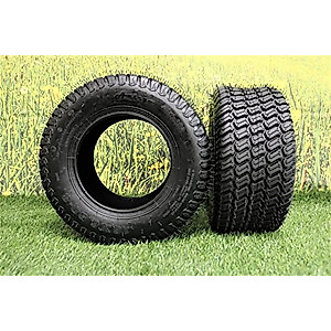 Set of 2 - 16X6.50-8 4 Ply Turf Tires for Lawn & Garden Mower 16x6.5-8