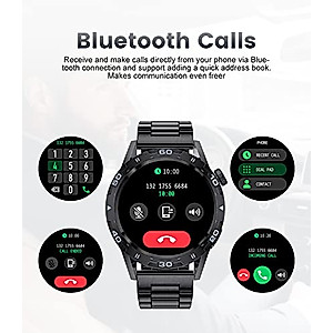 LIGE Smart Watch for Men with Bluetooth Answer/Make Call/Voice Speaker, Android iOS Smartwatch 1.32" Full Touch Screen IP67 Waterproof Fitness Tracker Watch with Heart Rate Sleep Monitor