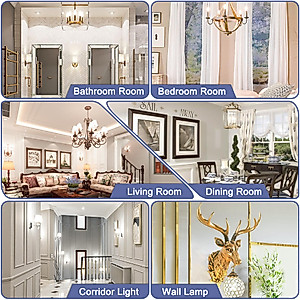 Sailstar Candelabra Light Bulbs 60 Watt Equivalent, 4000K Natural Daylight, 5W E12 Small Base Type B LED Bulbs, 500 Lumens, Chandelier Ceiling Fan Light Bulbs, CRI 85, Non-dimmable, Pack of 3