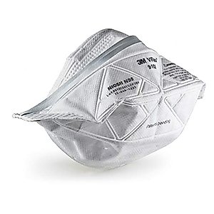 3M N95 Respirator, VFlex Particulate Respirator 9105, Disposable, Sweeping, Sanding, Grinding, Sawing, Bagging, Dust, 50/Box