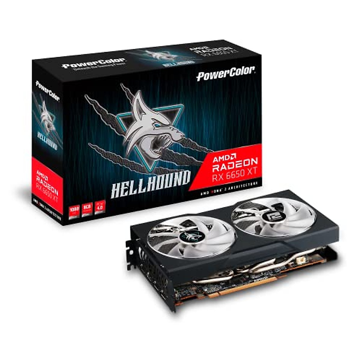 PowerColor Hellhound AMD Radeon RX 6650 XT Graphics Card with 8GB GDDR6 Memory