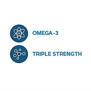 GNC Triple Strength Omega 3 Fish Oil 1000mg, 120 Count, Supports Joint, Skin, Eye, and Heart Health