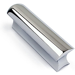 Stainless Steel Hawaii Electric Guitar Guitar Bass Lap Slide Bar Stick Silver Tone (Silver)