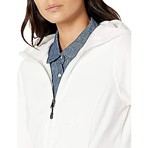 Amazon Essentials Women's Long-Sleeve Hooded Full-Zip Polar Fleece Jacket, Ivory, X-Large