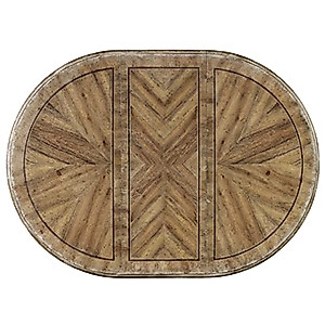 Hooker Furniture Chatelet Round Extendable Dining Table in Vintage White