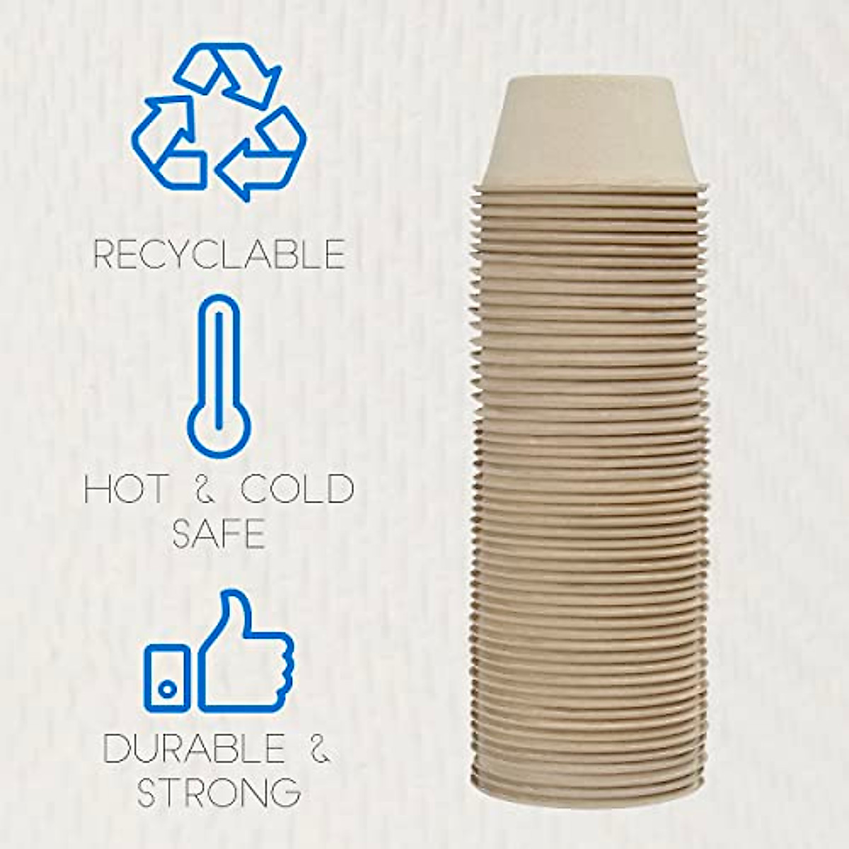 Lot45 Sustainable Small Paper Portion Cups - 2oz Condiment Container Paper Souffle Cups, 200ct Disposable Medicine Cups
