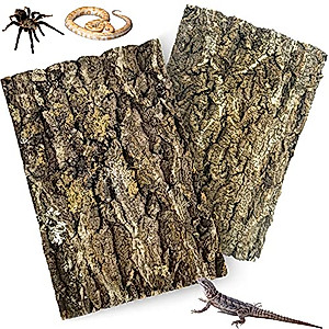 kathson Cork Tile Background Bark Terrarium Backdrop Wall Decor Natural Reptile Climbing Mat Habitat Decor for Spider Gecko Lizard Chameleon Bearded Dragon Turtle Snake