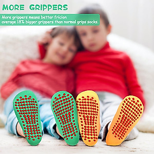 Haysandy 20 Pair Kids Baby Non Slip Socks Anti Skid Slipper Socks Ankle Grip Socks with Grippers for 1-12 Years Children Infants Toddler Boys Girls (Small)
