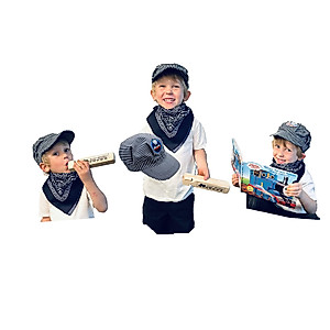 ProductMix Thomas The Train Hat Gift Set with Navy Blue Bandana and Whistle (3 Items) -Toddler/Preschool Boys