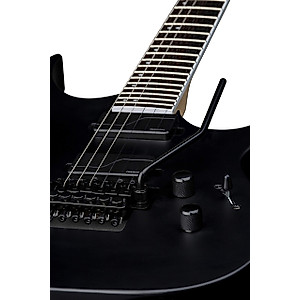 Dean Guitars 6 String Exile Select Floyd Fluence Electric Guitar, Black Satin, Right, F FL BKS