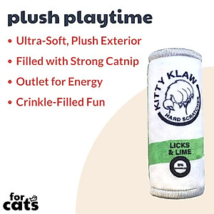 Huxley & Kent H&K Cat Toy | Kitty Klaw Licks & Lime | Plush Cat Toy with Catnip Inside | Funny Realistic Cat Gift | Fun, Durable, and Safe Cat Toys