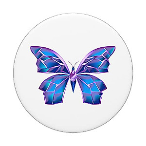 Blue Purple Butterfly PGBU27 PopSockets Swappable PopGrip