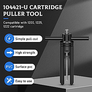 104421U Cartridge Removal Tool Replacement for Moen 1200,1222,1225, Spool Puller Tool Replacement for Moen Pressure Balance Tub/Shower Faucet Puller Tool, Posi-Temp Valve Series