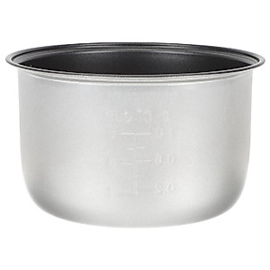 Housoutil Rice Cooker Inner Pot Non-stick Rice Cooker Pot Aluminum Alloy Instants Pot Electric Rice Inner Tank Interior Cooking Pot Dishwasher Oven Safe for Home Kitchen Silver
